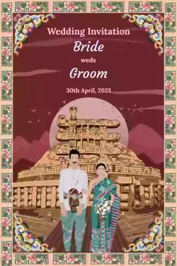 Buddhist Wedding Invitation Card | Celebrare