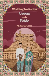 Buddhist Wedding Invitation Card | Celebrare